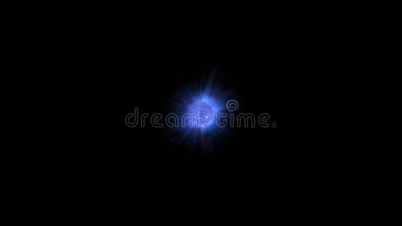 Sci-fi Hud Magic Explosion and Burning Dots and Particles in Circle ...