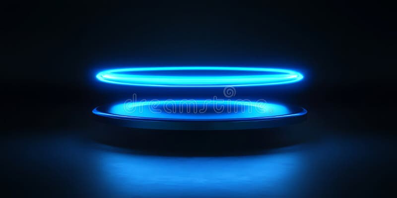 A Sci-fi Inspired 3D Background Featuring a Floating, Levitating ...