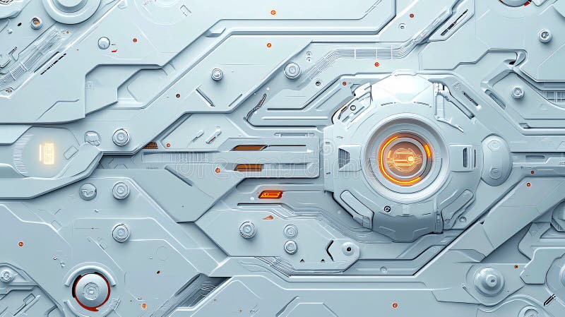 Sci Fi Inspired White Biomechanical Textures with Smooth Organic Lines ...