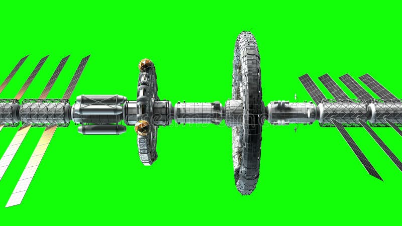 Sci-fi Interplanetary Spaceship on Green Screen Stock Footage - Video ...