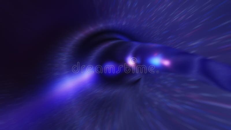 3d Render Interstellar Light Tunnel 80s Style Retro. Stock Video ...