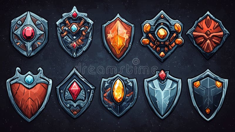 Sci-fi Neon Game Rank Avatar Frames Including an Iron Level Border ...