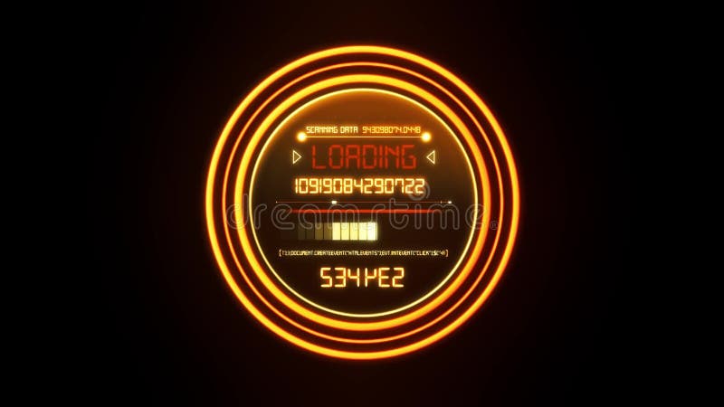 Orange Pre Loader on Circle Stock Video - Video of graphics, seamless ...
