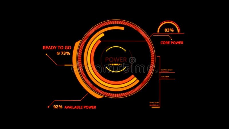 Orange Cyber Grid Network Scene Intro Logo Motion Background Stock ...