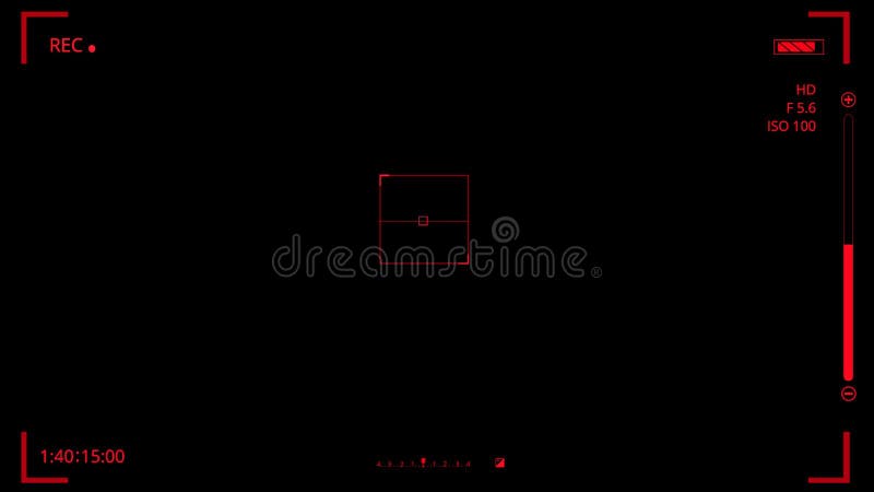 Red HUD Camera Interface Motion Graphic Element V2 Stock Video - Video ...
