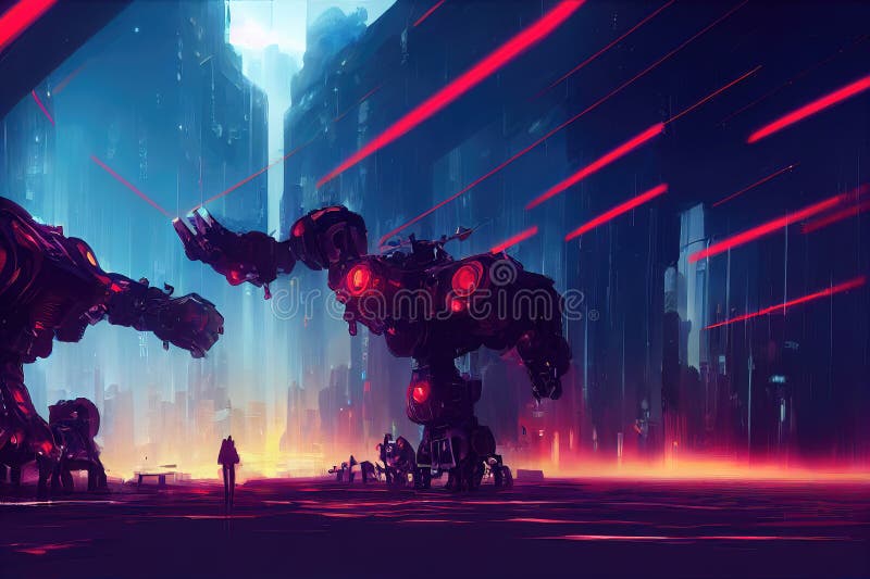 Sci Fi Robot Laboratory, Concept Art Illustration, Ai Generated Image ...