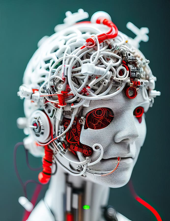 Sci-fi Robotic Brain Organ, System Cyborg Brain. Generative AI Stock ... Sci-fi Robotic Brain Organ, System Cyborg Brain. Generative AI Stock ...