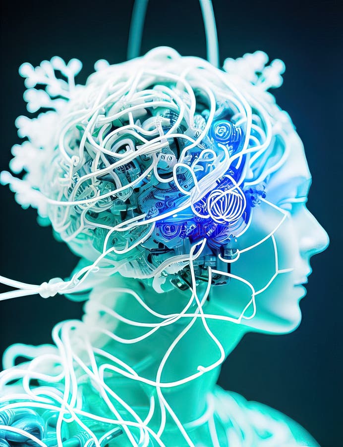 Sci-fi Robotic Brain Organ, System Cyborg Brain. Generative AI Stock ... Sci-fi Robotic Brain Organ, System Cyborg Brain. Generative AI Stock ...