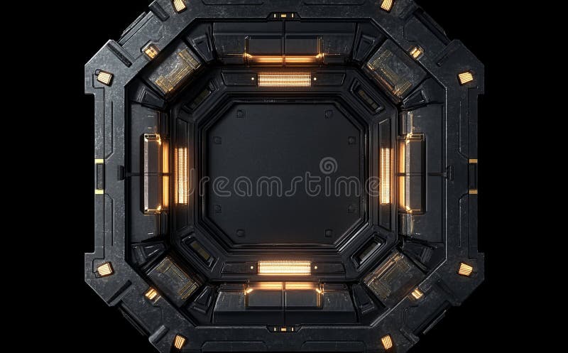 In a Sci-fi Setting, this Futuristic Octagonal Frame Displays Advanced ...