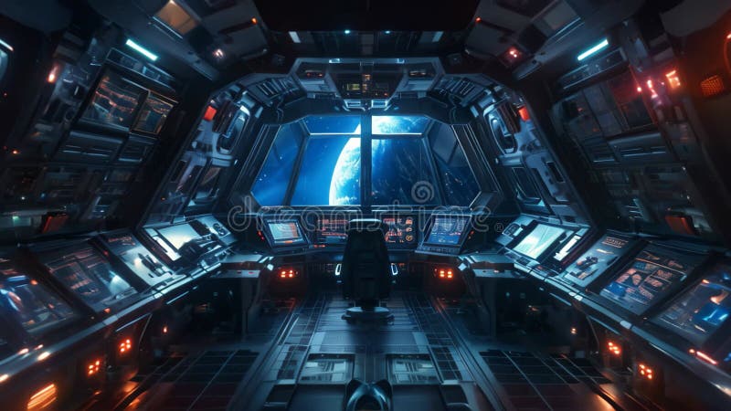 Featuring the Interior of a High-tech Data Center, with Rows of Servers ...