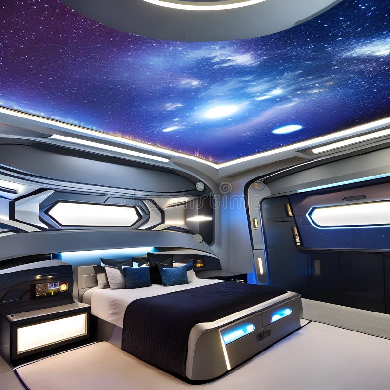Sci-Fi Spaceship Bedroom: a Futuristic Spaceship-themed Bedroom with ... Sci-Fi Spaceship Bedroom: a Futuristic Spaceship-themed Bedroom with ...