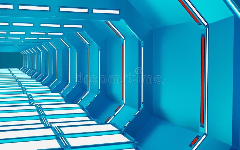 Sci-FI Spaceship Gate, 3D Rendering Stock Illustration - Illustration ...