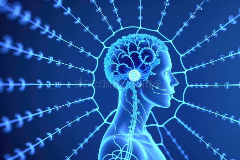 Human Brain As a Tree, Activity with Neuron. Neurology, Cognition ...