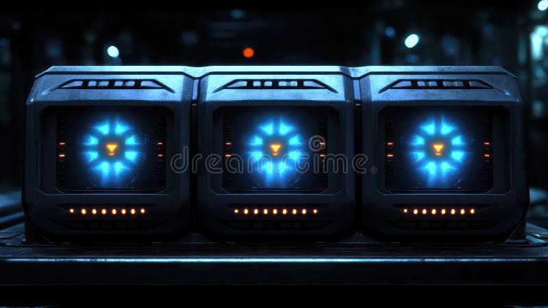 Sci-Fi Tech Panel, Glowing Interface Stock Photo - Image of dashboard ...
