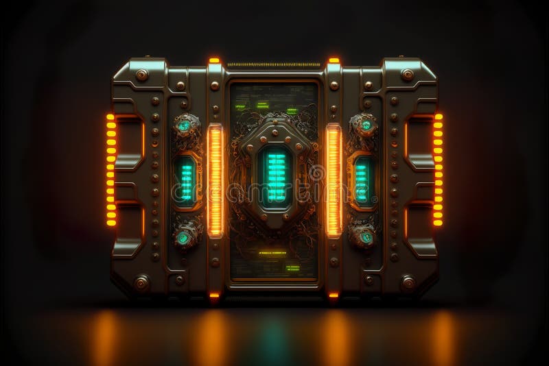 Sci-fi Technology Cyberpunk Interface Mechanical Device Indicator ...