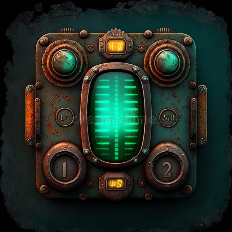 Sci-fi Technology Cyberpunk Interface Mechanical Device Indicator ...