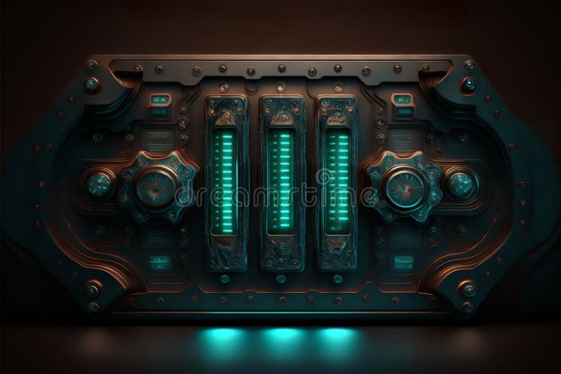 Sci-fi Technology Cyberpunk Monitor Interface Mechanical Device ...