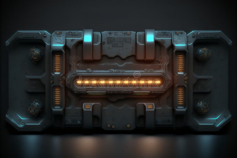 Sci-fi Technology Cyberpunk Monitor Interface Mechanical Device ...