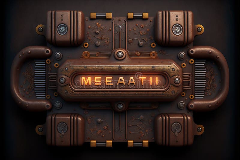 Sci-fi Technology Cyberpunk Monitor Interface Mechanical Device ...