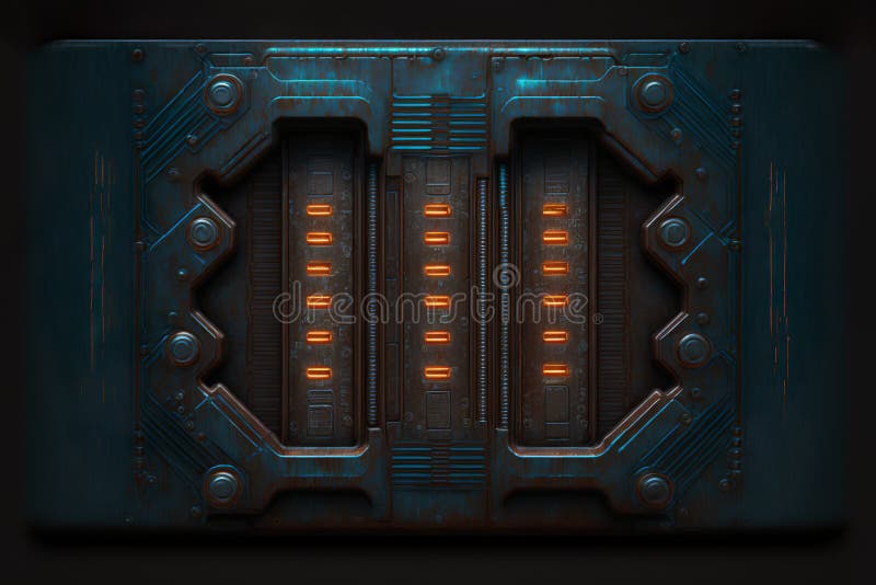 Sci-fi Technology Cyberpunk Monitor Interface Mechanical Device ...