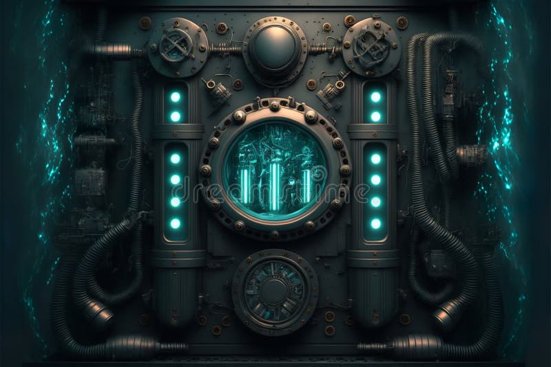 Sci-fi Technology Cyberpunk Monitor Interface Mechanical Device ...