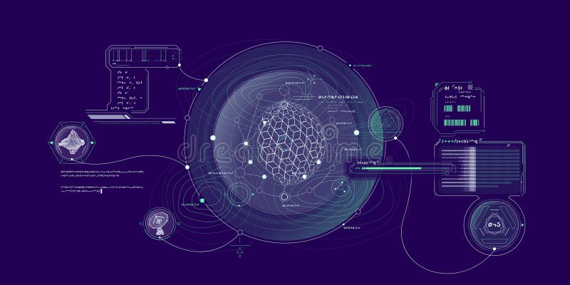 Exploration Interface by Sci-fi Infographics. Stock Vector ...