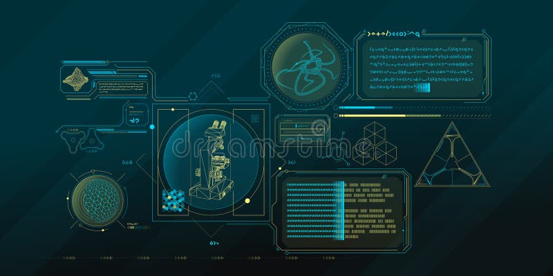 Exploration Interface by Sci-fi Infographics. Stock Vector ...