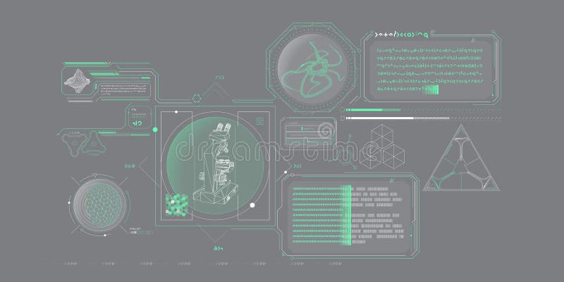 Exploration Interface by Sci-fi Infographics. Stock Vector ...