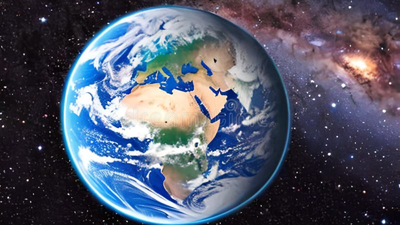 SCI PLANET EARTH ILLUSTRATION from OUT of SPACE Stock Photo - Image of ...