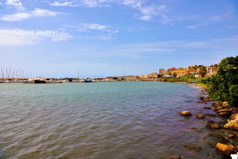 Sciacca sicily italy stock image. Image of nature, harbor - 165614205