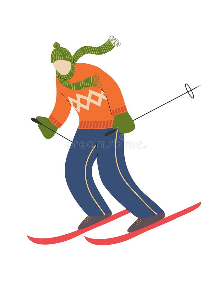 Sciatore Dell'atleta In Discesa Illustrazione Vettoriale ... Sciatore Dell'atleta In Discesa Illustrazione Vettoriale ...