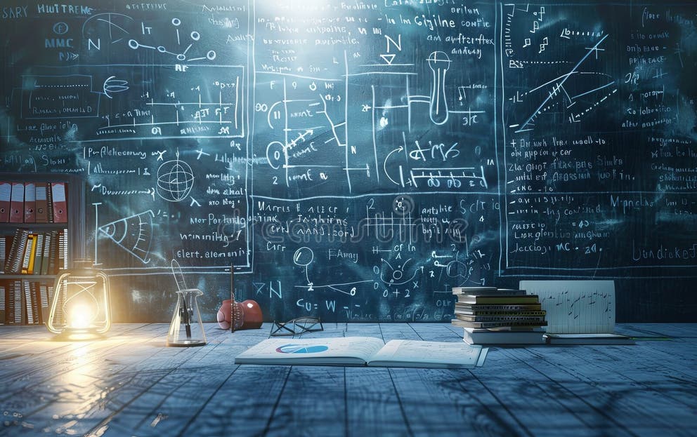 Science and Algebra Concept Stock Illustration - Illustration of number ...