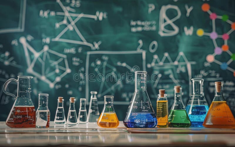 Science and Algebra Concept Stock Illustration - Illustration of ...