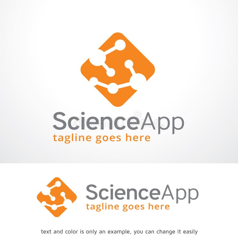 Science App Logo Template Design Vector Stock Vector - Illustration of ...