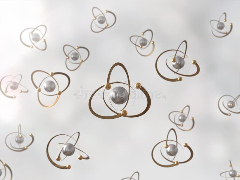 Science Atom Molecular DNA Model Structure Stock Illustration ...