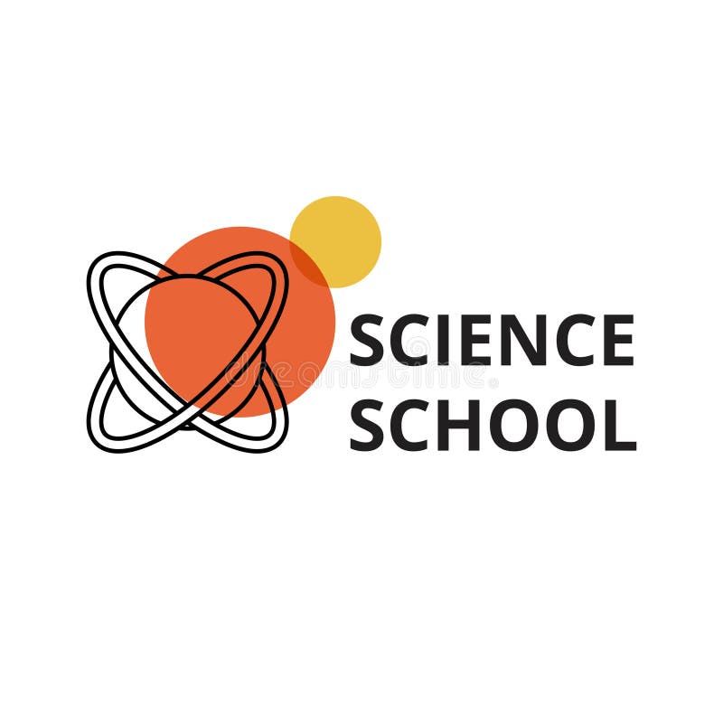 Science Atom School Sign stock illustration. Illustration of scientific ...