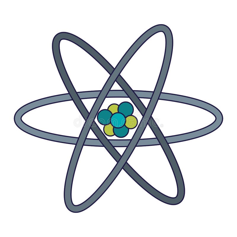 Atom science symbol stock vector. Illustration of biology - 137845589