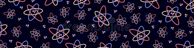 Science Background with Atom Pattern. Modern Abstract Cover Backdrop ...