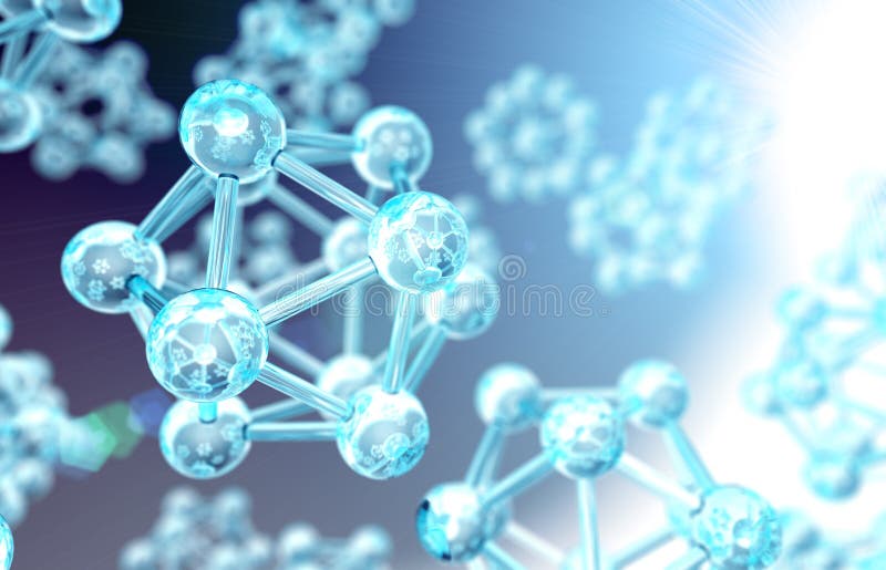 Science Background.3d Rendering Stock Illustration - Illustration of ...