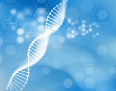 DNA Strand Scientific Vector Background. Stock Vector - Illustration of ...