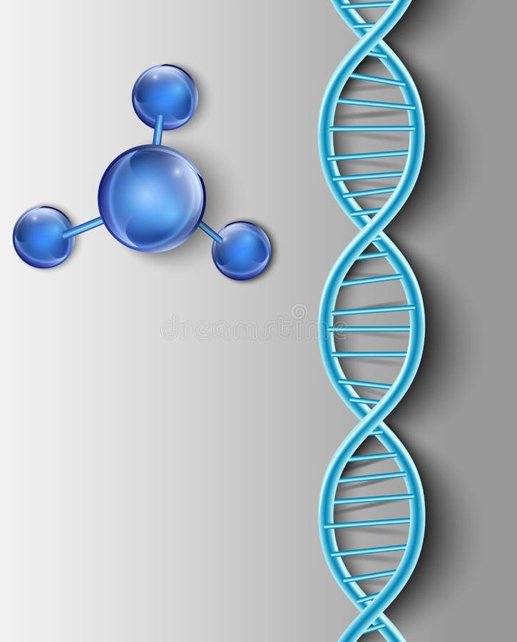 Science Background with DNA Theme and Molecular Stock Vector ...