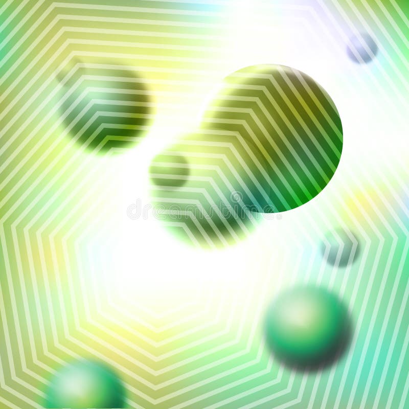Science Background with Green Spheres Stock Vector - Illustration of ...