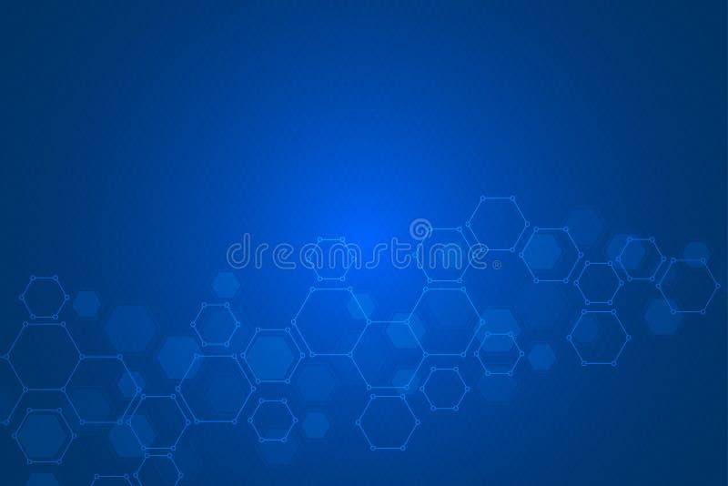 Science Background with Hexagons Design. Geometric Abstract Background ...