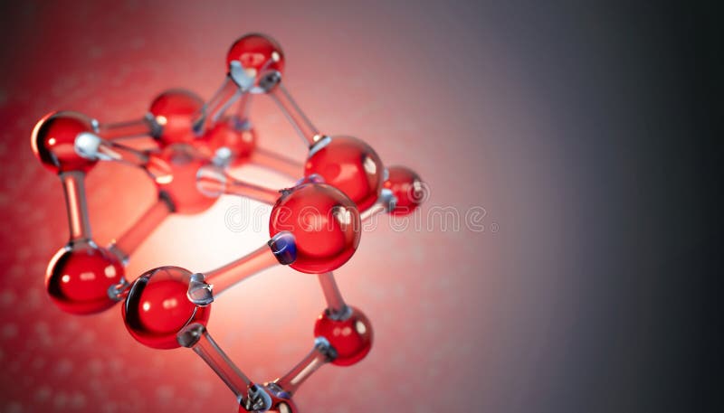 Science Background with Molecula and Atom Model. Abstract Molecular Structure Stock Illustration ...