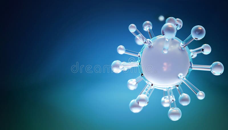 Science Background with Molecula and Atom Model. Abstract Molecular ...