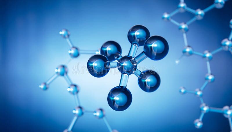 Science Background with Molecula and Atom Model. Abstract Molecular ...