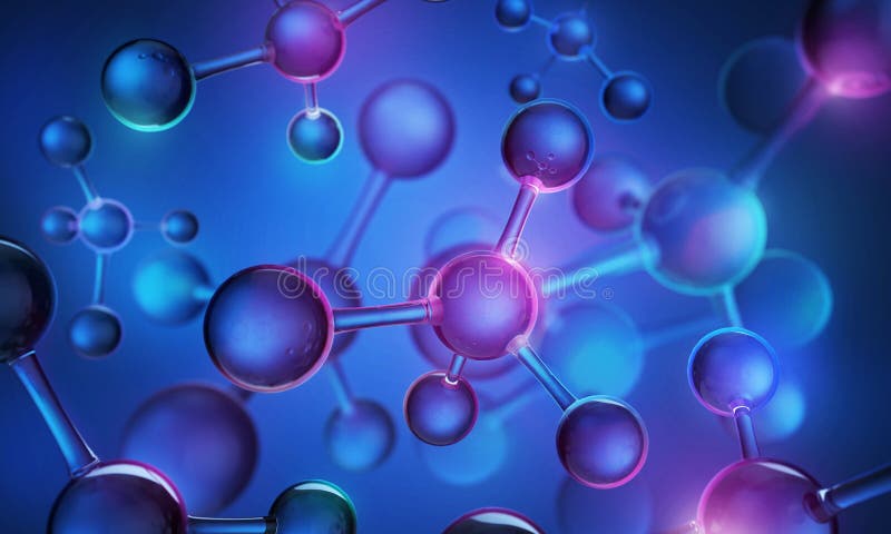 Science Background with Molecule. Stock Illustration - Illustration of ...