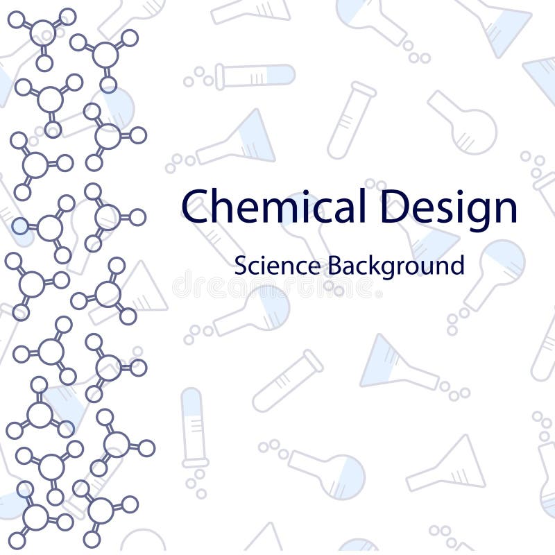 Science Background with Molecules. Chemical Design Stock Vector ...