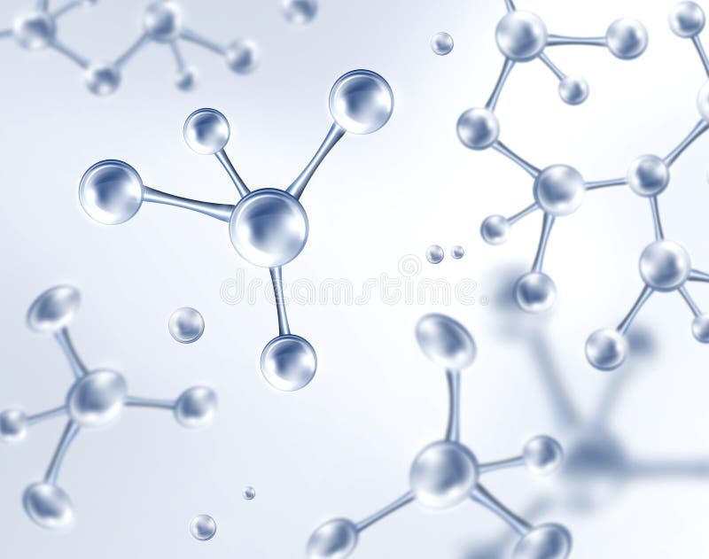 Science Background with Molecules Stock Illustration - Illustration of ...