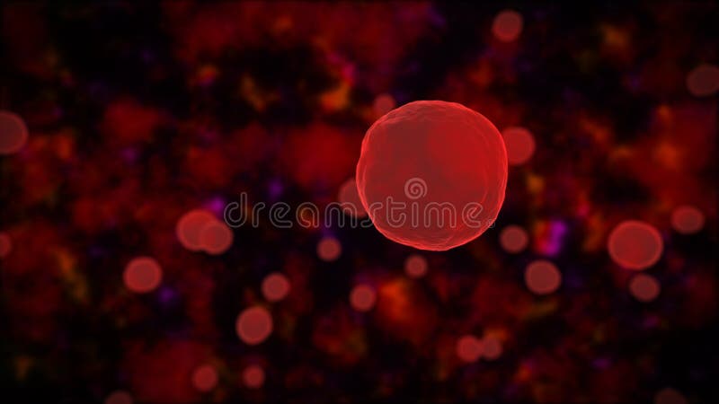 Science Background with Red Abstract Cells Stock Illustration ...
